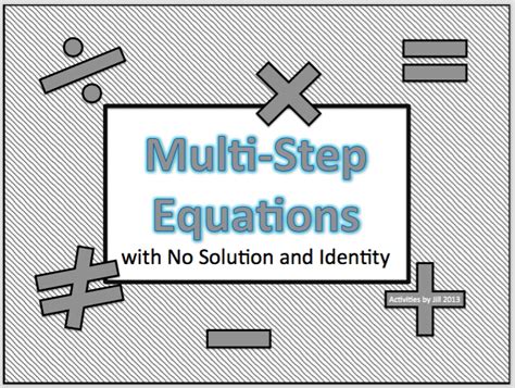 Interactive Ideas And Inspiration Multi Step Equations With No Solution
