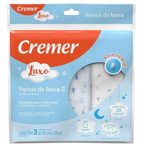 Fralda Cremer De Pano De Boca Azul Lojas Luiza