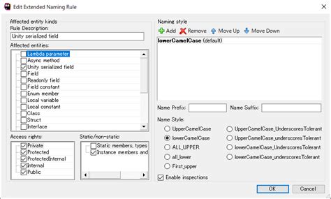 【resharper】unity の Serializefield 属性が適用された変数の命名規則を設定する コガネブログ