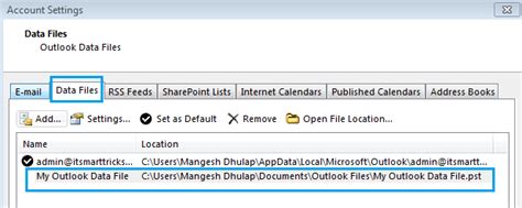 how to add new pst data file in microsoft outlook itsmarttricks