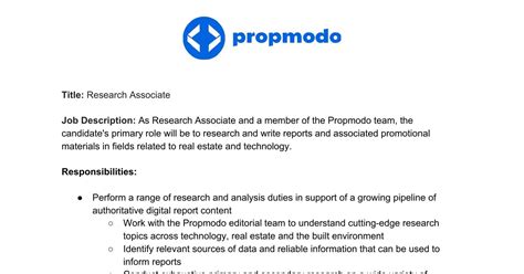 Research Associate Job Descriptionpdf Docdroid