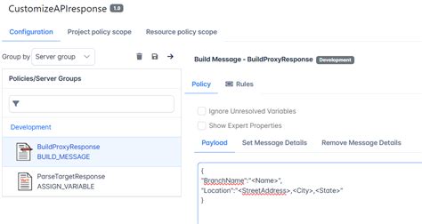 Customizing Api Response