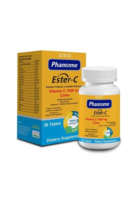 Phantome Ester C 1000 Mg C Vitamini D Vit Çinko Multivitamin 30 Tablet Onual Fiyat Arşivi