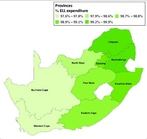 Choropleth Map Showing The Percentage Of Provincial Laboratory