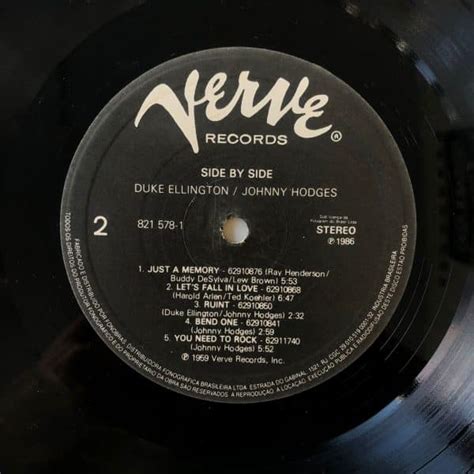 Duke Ellington And Johnny Hodges Side By Side Boa Viagem Discos