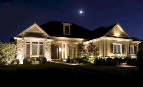 42 Front Yard Exterior Design With Beautiful Garden Lights Matchness