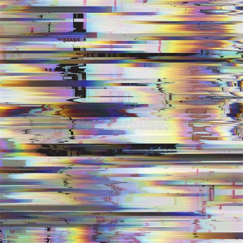 Light White Glitch Unique Design Abstract Digital Pixel Noise Error