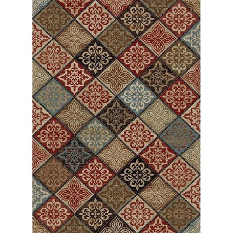 5 Ft 3 In X 7 Ft 3 In City Mosaic Area Rug Multi Color