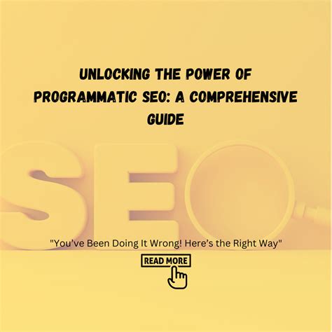 Unlocking The Power Of Programmatic Seo A Comprehensive Guide Tizoree