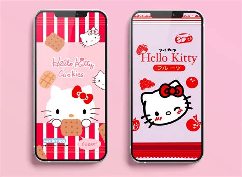 Candy Pink Kitty Wrapper Wallpapers Ios And Android Etsy