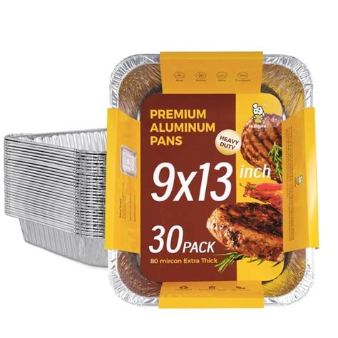 Mainstays Aluminum Half Steam Table Pans 1275 X 1038 Disposable Catering Pans 4 Count