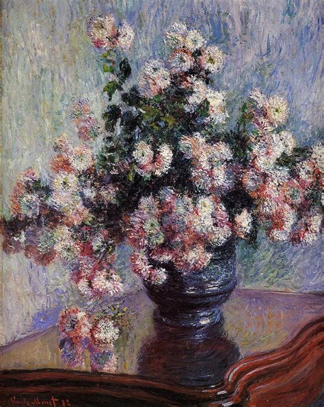 Chrysanthemums By Claude Monet At Hector Dwight Blog