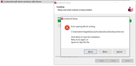 Win10 Install Fails And Getting A Security Warning · Issue 1586 · Livebook Devlivebook · Github