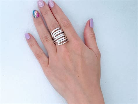Silpada Modern Maze Sterling 925 Silver Ring Band Silpada Wide Coiled Twisted Contemporary Ring
