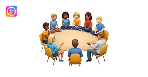 Therapy Support Group With A Group Of People Sitting In A Circle