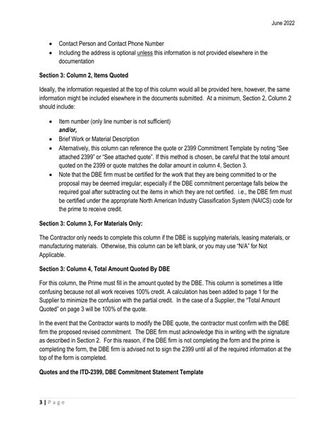 Download Instructions For Form Itd2396 Dbe Commitments Pdf Templateroller