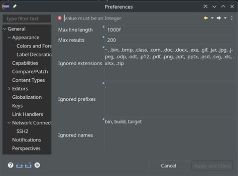 Preferences Ellipsis Stays After Maximizing The Window · Issue 636 · Eclipse Platformeclipse