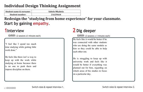 Inf113 Design Thinking Class Activity 2022 Switch Roles And Repeat