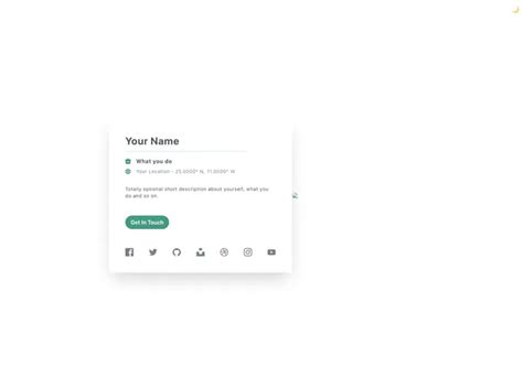 Profile Card By Tailwindtoolbox A Undefined Template Built At Lightspeed