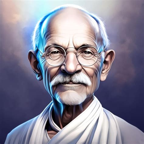 Premium Ai Image Mahatma Gandi