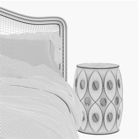 Classic Bed 001 3d Model By Sta84