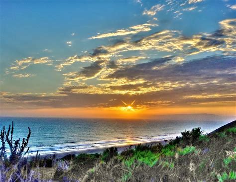 Monterey Bay Sunset 2015 I Took This Hdr Shot Of The Sun Flickr