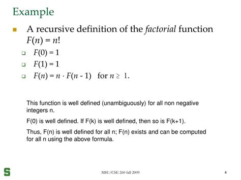 Ppt Recursive Definitions Functions Structures Languages Powerpoint Presentation Id5850304
