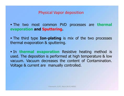 Physical Vapour Deposition Pvd Pdf