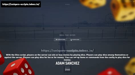 Fivem Advanced Dice Bet Game Script Pvp And Fun And Server Uniqers Dice