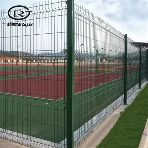 Pvc Coated Triangle Bending Perimeter Fence 3d Curved Welded Wire