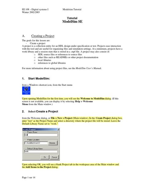 Modelsim Short Tutorial Pdf