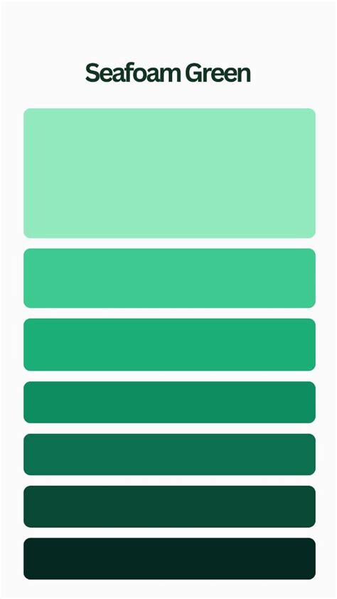 Seafoam Green Color Codes 93e9be Seafoam Shades Seafoam Color
