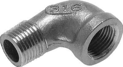 2 Npt X 2 Npt Fm Stainless Steel 90 Deg Elbow Fitting 16 Bar