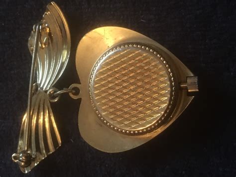 Vintage Fero Feldmann Gold Tone Ladies Pendant Pin Watch Etsy