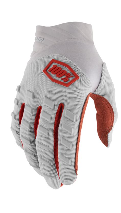 100 Airmatic Gloves Silver Large 10000 00042 Howling Moto
