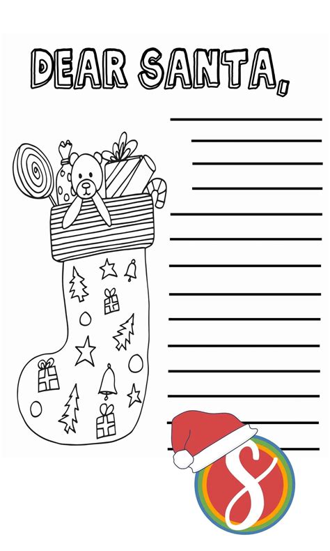 Free Santa Claus Coloring Pages — Stevie Doodles Free Printable