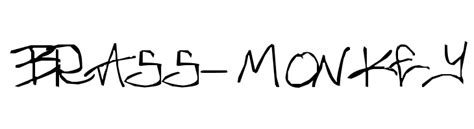 Brass Monkey Font