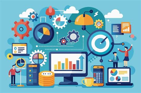 Premium Vector An Illustration Depicting A Business Environment With