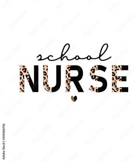 School Nurse Half Leopard Svg Png School Nurse Svg Png School Nurse