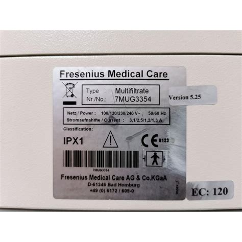 Dialysis Device Fresenius Multifiltrate