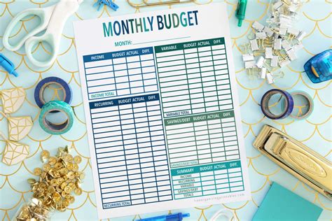 Printable Household Budget Worksheet King Printables
