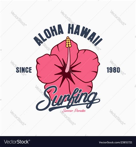 Hawaii Surf Royalty Free Vector Image Vectorstock