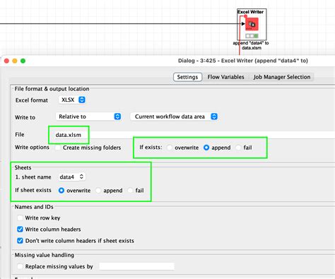 can not update xlsm file in the business hub workflow knime business