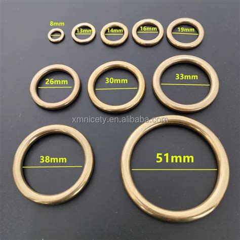 Shop Custom Round Solid Brass O Rings Diverse Sizes