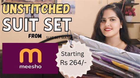 Latest Unstitched Suit Set From Meesho 😍 L Honest Review L Must Watch