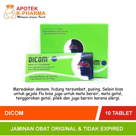 Jual Dicom Isi 10 Tablet Obat Original Shopee Indonesia