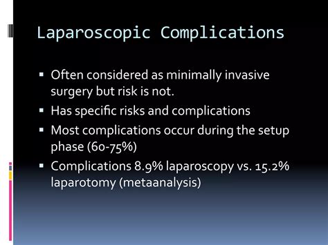 Lap Anatomy And Complications2012 Ppt