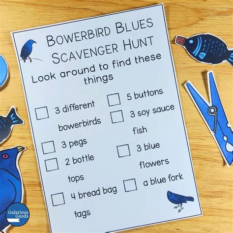 Bowerbird Blues By Aura Parker Fun Book Activities — Galarious Goods