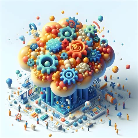 Glossy Innovation Fractals Digital Art Symbolizing Complexity Innovation In Research Developmen