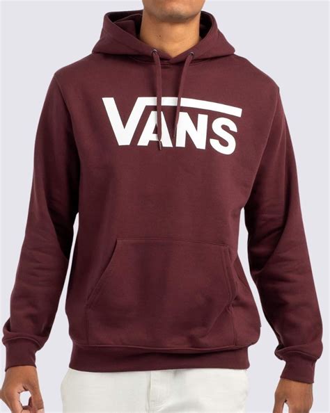 Shop Vans Apparel And Accessories Vans Classic Pullover Hoodie In Red